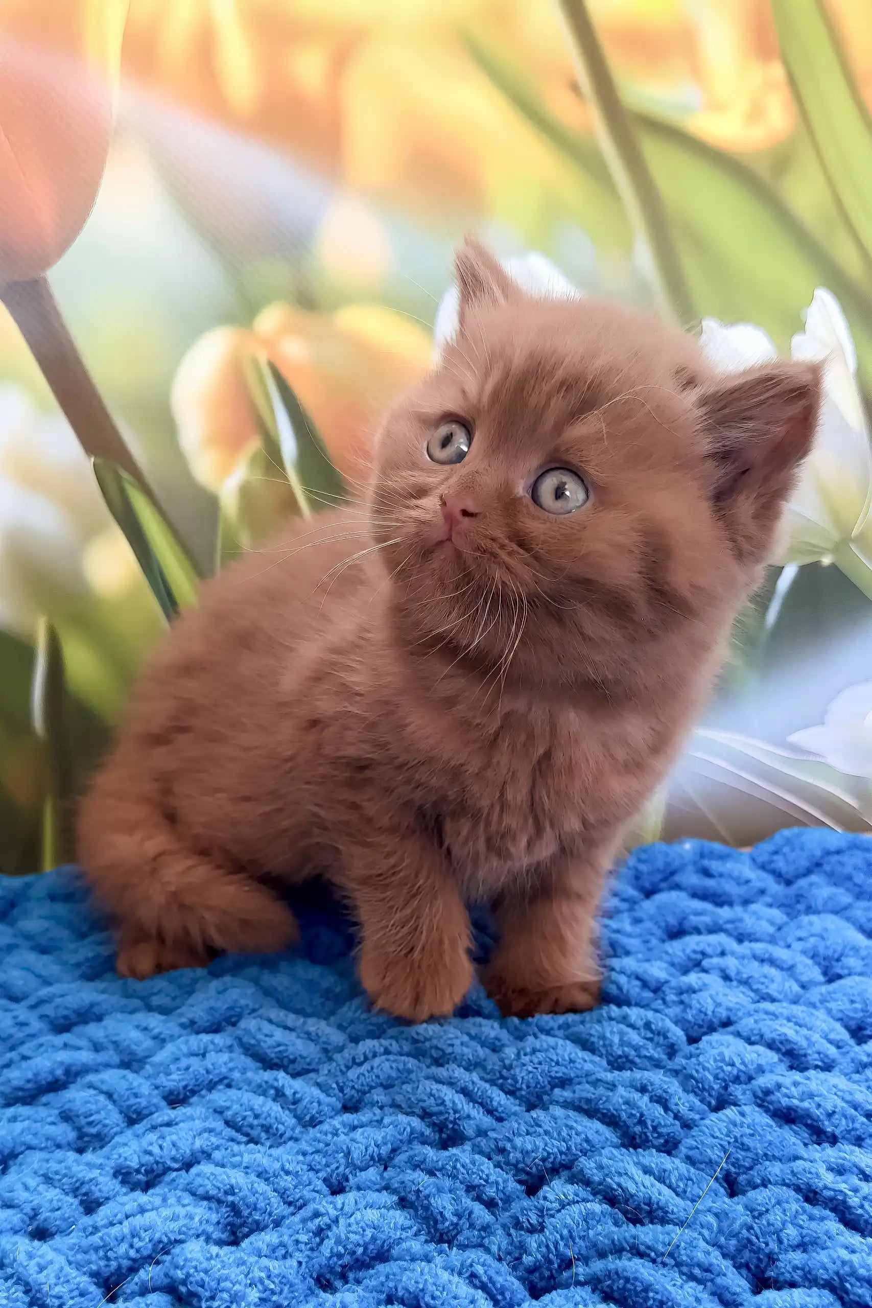 Naomi British Shorthair Kitten Brown and Blue Eyed